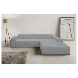 Ecksofa WERK2 "Zeus-XL, B/T: 311/210 cm, Mega-Sofa mit gro&szlig;er Sitztiefe, modern", grau, B:311cm H:70cm T:210cm, 100% Polyester, Sofas, Ecksofa, Curvy Trend Garnitur mit urbaner Optik, bequem, Big-Sofa, L-Form