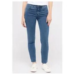 5-Pocket-Jeans Angels "CICI", Damen, Gr. 44, L&auml;nge 32, blau, Denim/Jeans, Obermaterial: 82% Baumwolle, 15% Polyester, 3% Elasthan, slim fit, Jeans 5-Pocket-Jeans, aus sportivem Denim
