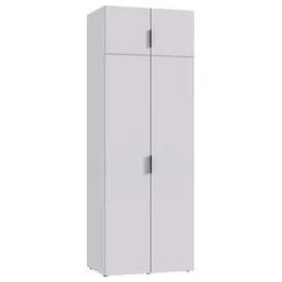 Kleiderschrank wimex "Modena", wei&szlig;, B:80cm H:225cm T:54cm, Holzwerkstoff, Schr&auml;nke, Kleiderschrank, Dreht&uuml;ren-Schrankprogramm