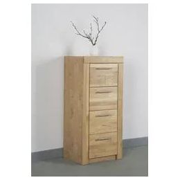 Kommode VOGL M&Ouml;BELFABRIK "Toronto", braun (wildeichefarben, wildeiche massiv), B:53cm H:118cm, Sideboards, Kommode, Breite 53 cm
