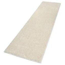 Hochflor-Teppich OTTO HOME "Nickolas, auch als L&auml;ufer erh&auml;ltlich", beige (creme), B:80cm H:30mm L:400cm, Polypropylen, Teppiche, Langflor, Shaggy, weicher Hochflor, uni farben, mit Glanz, Wohnzimmer