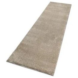 Hochflor-Teppich OTTO HOME "Yvaine, auch als L&auml;ufer erh&auml;ltlich", beige (sand), B:80cm H:25mm L:230cm, Polyester, Teppiche, Langflor, Shaggy, dichter weicher Hochflor, meliert, Wohnzimmer