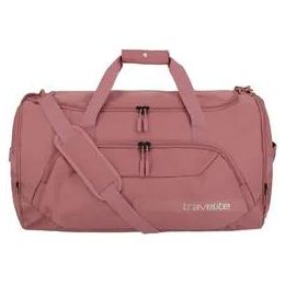Reisetasche Travelite "KICK OFF, verschiedene Gr&ouml;&szlig;en und Farben", Gr. B/H/T: 60cm x 34cm x 36cm, rosa (rose), Polyester, unifarben, Taschen Reisetasche, Reisegep&auml;ck Sporttasche Freizeittasche mit Aufsteckfunktion