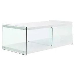 TV-Schrank Kayoom "TV-Tisch Elementary, eckige Form, viel Ablagefl&auml;che", wei&szlig;, B:120cm H:45cm T:60cm, Schr&auml;nke, TV-Tisch, geh&auml;rtetes Glas, pflegeleicht