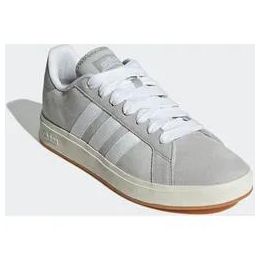 Sneaker Adidas SPORTSWEAR "GRAND COURT BASE 00S", Herren, Gr. 43, grau (grau two, cloud wei&szlig;, gum10), Leder, Synthetik, Schuhe Sneaker, Design auf den Spuren des Adidas Campus 00