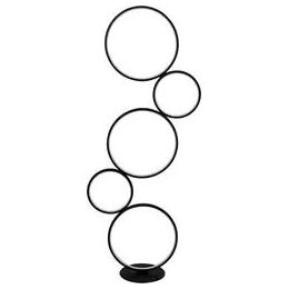 Searchlight LED Stehlampe "Stehlampe Cirque, 1-flammig", schwarz, wei&szlig; und klar, 1, H: 116cm, 1 Stk., Leuchten, Minimalistisches Ambiente, LED Stehlampe