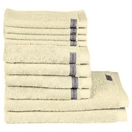 Handtuch Set Ross "Sinfonie", beige (natur), Frottier, Frottier, Obermaterial: 100% Baumwolle, Handtuch-Sets, beinhaltet G&auml;stet&uuml;cher, Handt&uuml;cher und Badet&uuml;cher