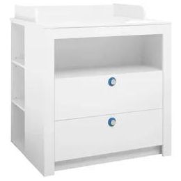 Kommode Begabino "Paula Wickelkommode", wei&szlig;, B:96,2cm H:105,4cm T:78cm, Dekorfolie, Sideboards, Kommode, Wei&szlig; Kommode mit Aufsatz, Wickelkommode mit Schubk&auml;sten