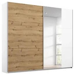 Schwebet&uuml;renschrank Rauch "Kleiderschrank Schrank Garderobe TOPSELLER AURELIO", wei&szlig; (alpinwei&szlig;, eiche artisan), B:218cm H:210cm T:59cm, Holzwerkstoff, Schr&auml;nke, Schwebet&uuml;renschrank, zeitloses Design, viele Farben, Breiten 175/218/261 cm MADE IN GERMANY, Topseller