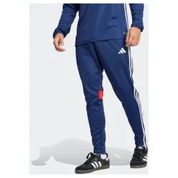 Trainingshose Adidas PERFORMANCE "TIRO 25 ESSENTIALS", Herren, Gr. L, N-Gr, blau (team navy blau, rot, normal, gr.), Obermaterial: 100% Polyester, Hosen Trainingshose