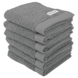 G&auml;stehandtuch Tom Tailor HOME "COLOR BATH", grau (moody grau), B:30cm L:50cm, Frottier, Frottier, Handt&uuml;cher, 100% Baumwolle, 30x50 cm, uni, gro&szlig;e Farbauswahl