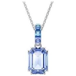 Kette mit Anh&auml;nger Swarovski "Schmuck Geschenk Halskette Millenia", blau (metallfarben, t&uuml;rkis, blau), Halsketten, Damen, Metall, L: 75, mit Swarovski Kristall