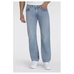 Levi's 5-Pocket-Jeans LEVI'S "555 RELAXED STRAIGHT", Damen, Gr. 34, L&auml;nge 34, blau (call me again ltwt), Denim/Jeans, Obermaterial: 82% Baumwolle, 18% Leinen, relaxed fit, Jeans 5-Pocket-Jeans