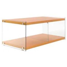 TV-Schrank Kayoom "TV-Tisch Elementary, eckige Form, viel Ablagefl&auml;che", gold, B:120cm H:45cm T:60cm, Schr&auml;nke, TV-Tisch, geh&auml;rtetes Glas, pflegeleicht