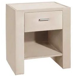 Nachttisch Home Affaire, beige, B:50cm H:61cm T:41cm, Tische, Nachttisch