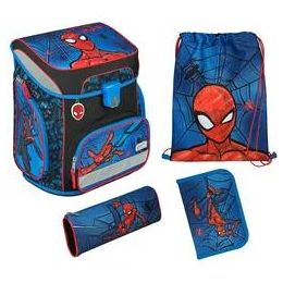 Schulranzen Scooli "EasyFit, Spider-Man", Kinder, Gr. B/H/T: 33cm x 36,5cm x 29cm, bunt (spider man), Polyester, Rucks&auml;cke