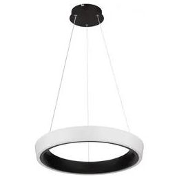 Globo LIGHTING LED-H&auml;ngeleuchte "TABANO", schwarz (schwarz matt), 1 Stk., Leuchten, H&auml;ngelampe, opal, Design, Esszimmer, Esstisch