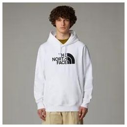 Kapuzensweatshirt The North Face "M DREW PEAK REGULAR HOODIE", Herren, Gr. L, wei&szlig; (tnf wei&szlig;, tnf schwarz), Sweatware, Obermaterial: 80% Baumwolle, 20% Polyester, bedruckt, Rippb&uuml;ndchen, Sweatshirts, mit K&auml;ngurutasche, mit regulierbarer Kapuze, sportlicher Stil