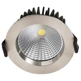 HAVIT LIGHTING LED Deckenleuchte "ORA", Energieeffizienz: F (A-G), silber (edelstahlfarben), 1, &Oslash; 10,6cm H: 5,4cm, Leuchten, LED Einbaustrahler LED Deckeneinbaustrahler