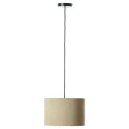 Brilliant Pendelleuchte "Tony", grau, 1, &Oslash; 35cm, 1 Stk., Leuchten, mit Cord-Lampenschirm, 150 x 35 cm, E27, k&uuml;rzbar, Textil, Pendelleuchte