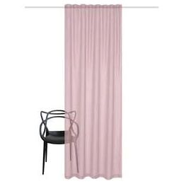 Gardine Home Wohnideen "DOLLY" Gr. 4, rosa (altrose), B:140cm H:245cm, Voile, Polyester, Gardinen, Gardine, transparent