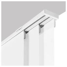 Gardinenschiene SN DECO GROUP "Fl&auml;chenprofil SP Set 3-l&auml;ufig" Gr. 1, wei&szlig;, L:100cm T:5,1cm, Aluminium, Gardinenstangen, Gardinenschiene