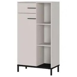 Aktenschrank Germania "GW-Rovigo mit offenem Regal & Schublade", braun (kaschmir), B:64cm H:120cm T:34cm, Holzwerkstoff, Metall, Schr&auml;nke, spiegelverkehrt montierbar, H&ouml;he 120 cm, Made in Germany