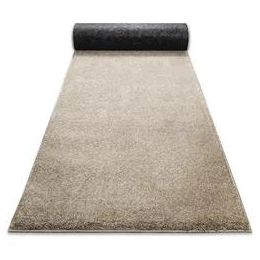 Hochflor-Teppich Wecon Home "Manta", beige (sand beige), B:80cm H:25mm L:300cm, Polyester, Teppiche, L&auml;ufer, Langflor maschinell gewebt, robust, Wohn- & Schlafzimmer, uni
