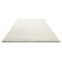 Hochflor-Teppich Wecon Home "Manta", beige (creme wei&szlig;), B:200cm H:25mm L:200cm, Polyester, Teppiche, Langflor, maschinell gewebt, robust, Wohn- & Schlafzimmer, uni