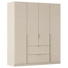 Dreht&uuml;renschrank OTTO HOME "Kleiderschrank Schrank Garderobe AGORDO mit Dekor- oder Hochglanzfront", beige (champagner), B:181cm H:210cm T:54cm, Holzwerkstoff, Schr&auml;nke, Dreht&uuml;renschrank, mit Au&szlig;enschubk&auml;sten, in 7 Breiten und 2 H&ouml;hen MADE IN GERMANY, Topseller