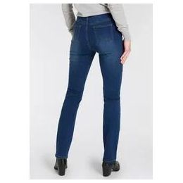 Gerade Jeans Arizona "Ultra-Stretch", Damen, Gr. 52, N-Gr, blau (dunkelblau use), Denim/Jeans, Obermaterial: 74% Baumwolle, 24% Polyester, 2% Elasthan, unifarben, Basic, gerade lang, Jeans, Used-Look-Waschung, Topseller