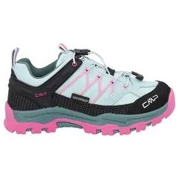 Wanderschuh CMP "KIDS RIGEL LOW TREKKING SHOES WP", Kinder, Gr. 30, opale, bubblegum, Leder, Synthetik, Schuhe Wanderschuh, wasserdicht