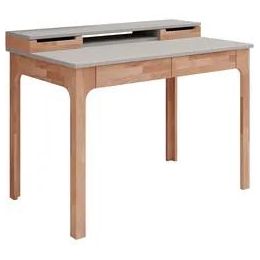 Schreibtisch OTTO HOME "Citra", beige (natur, wei&szlig;), B:110cm H:91cm T:65cm, Tische, Schreibtisch, sch&ouml;ne moderne Farbkombination