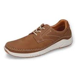 Schn&uuml;rschuh Camel Active, Herren, Gr. 45, braun (cognac), Nubukleder, Schuhe Schn&uuml;rschuh, Mokassin, Freizeitschuh, Trachtenschuh mit Lederfutter