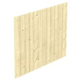 Skan Holz Carport-Seitenwand SKANHOLZ, beige (natur), B:230cm H:180cm, Holzwerkstoff, Gartenhaus-Seitenw&auml;nde, aus Deckelschalung 20x120mm