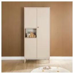 Kleiderschrank Paidi "MILA & BEN Steiff by Paidi in Beige, 3 T&uuml;ren mit Push-to-open", beige (cashmere, beige, scandinavian, wood), B:94,8cm H:205,8cm T:58,2cm, Holzwerkstoff, Schr&auml;nke, Kleiderschrank, inkl. Kleiderstangen und Einlegeb&ouml;den, Massivholz-F&uuml;&szlig;e, Soft-Close