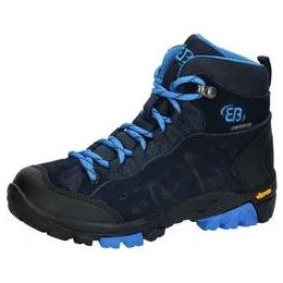 Br&uuml;tting Wanderschuh BR&Uuml;TTING "Outdoorstiefel Mount Bona High Kids", Kinder, Gr. 35, blau, Veloursleder, Schuhe Wanderschuh