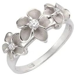 Fingerring Firetti "Schmuck Geschenk Silber 925 Silberring Blume/Bl&uuml;te" Gr. 16, silber (silberfarben), Fingerringe, Damen, 16, Silber 925 (Sterlingsilber), Fingerring, mit Zirkonia (synth.)