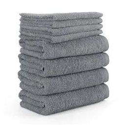 M&ouml;ve Handtuch Set M&Ouml;VE "Superwuschel 100% Premium Cotton Baumwolle", grau (stone), 8, Walkfrottier, Walkfrottier, Obermaterial: 100% Baumwolle, Handtuch-Sets, Spar-Set, Made in Germany, Handtuch Set mit Bord&uuml;re, einfarbig, weich