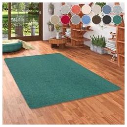 Teppich OTTO HOME "Fortis, Schlinge, Made in Netherlands", blau (petrol), B:160cm H:5mm L:200cm, Kunstfaser, Teppiche, Teppich, Uni Farben, gekettelt, auch als L&auml;ufer, strapazierf&auml;hig, Wohnzimmer