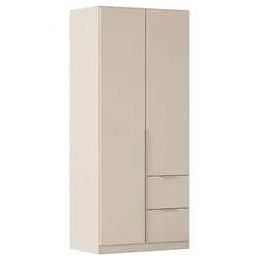 Dreht&uuml;renschrank OTTO HOME "Kleiderschrank Schrank Garderobe AGORDO mit Dekor- oder Hochglanzfront", beige (beige (champagner)), B:91cm H:229cm T:54cm, Holzwerkstoff, Schr&auml;nke, Dreht&uuml;renschrank, mit Au&szlig;enschubk&auml;sten, in 7 Breiten und 2 H&ouml;hen MADE IN GERMANY