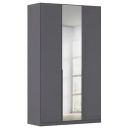 Dreht&uuml;renschrank OTTO HOME "Kleiderschrank Schrank Garderobe AGORDO mit Dekor- oder Hochglanzfront", grau (graumetallic), B:136cm H:210cm T:54cm, Holzwerkstoff, Schr&auml;nke, Dreht&uuml;renschrank, durchdachte Innenausstattung, in 8 Breiten und 2 H&ouml;hen MADE IN GERMANY, Topseller