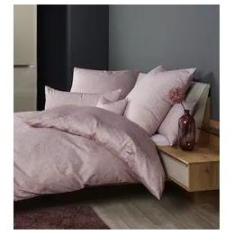 Bettw&auml;sche Janine "Milano 4510645106 06", rosa (rosa beere), B/L: 135cm x 200cm, 1 Stk., 1 Stk., Mako-Satin, B/L: 80cm x 80cm, Mako-Satin, Obermaterial: 100% Baumwolle, Bettw&auml;sche, Bettw&auml;sche, mit Rei&szlig;verschluss
