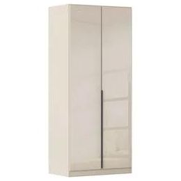 Dreht&uuml;renschrank OTTO HOME "Kleiderschrank Kleiderschr&auml;nke Schrank Garderobe AGORDO mit Glasfront", beige (beige, glas beige (champagner)), B:91cm H:229cm T:54cm, Holzwerkstoff, Schr&auml;nke, Dreht&uuml;renschrank, durchdachte Innenausstattung, in 8 Breiten und 2 H&ouml;hen MADE IN GERMANY