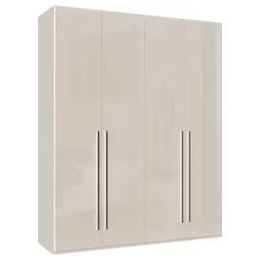 Kleiderschrank OTTO HOME "Piano, UV lackiert, hochgl&auml;nzend in beige oder wei&szlig;, FSC-zertifiziert", beige (beige hochglanz), B:182cm H:224cm T:56cm, Holzwerkstoff, Schr&auml;nke, Kleiderschrank Dreht&uuml;renschrank, in vielen Breiten, H&ouml;he 224cm, mit Soft-Close Funktion