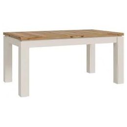 Esstisch FORTE "Oak Squere, Esstisch, ausziehbar, Tischplatte in Holzoptik", beige (mauvella eiche, sand, sand, mauvella eiche), B:160,4cm H:76,1cm T:90,4cm, Tische, Esstisch, B/H/T 160,4/76,1/90,4 erweiterbar auf 2,06 mrt.