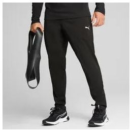 Trainingshose Puma "M TAD ESSENTIALS WOVEN TAPERED PANT", Herren, Gr. XL, N-Gr, schwarz (Puma schwarz), Obermaterial: 100% Polyester, regular fit normal, Hosen Trainingshose, atmungsaktives Material, mit DryCELL Technologie, Regular Fit