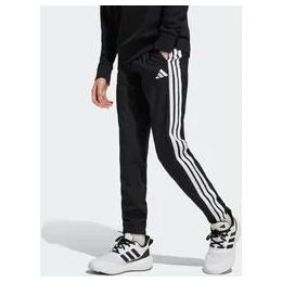 Sporthose Adidas SPORTSWEAR "ESSENTIALS CLIMACOOL KIDS", M&auml;dchen, Gr. 176, N-Gr, schwarz-wei&szlig; (schwarz, wei&szlig;,), Obermaterial: 100% Polyester, Hosen Sporthose