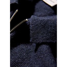 LINDBERGH Herren Cardigan "Cardigan Relaxed Fit", blau, Gr. XL, unifarben, Obermaterial: 80% Wolle, 20% Nylon, Strickjacken