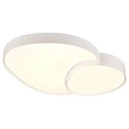 Trio LEUCHTEN LED Deckenleuchte "RISE, LED Deckenlampe 45W 5300 Lumen warmwei&szlig; bis kaltwei&szlig; 2700-6500K", wei&szlig; (wei&szlig; matt), 1, H: 11,5cm, 1 Stk., Leuchten, Fernbedienung dimmbar Memoryfunktion Nachtlicht CCT Lichtfarbe w&auml;hlbar, LED Deckenleuchte